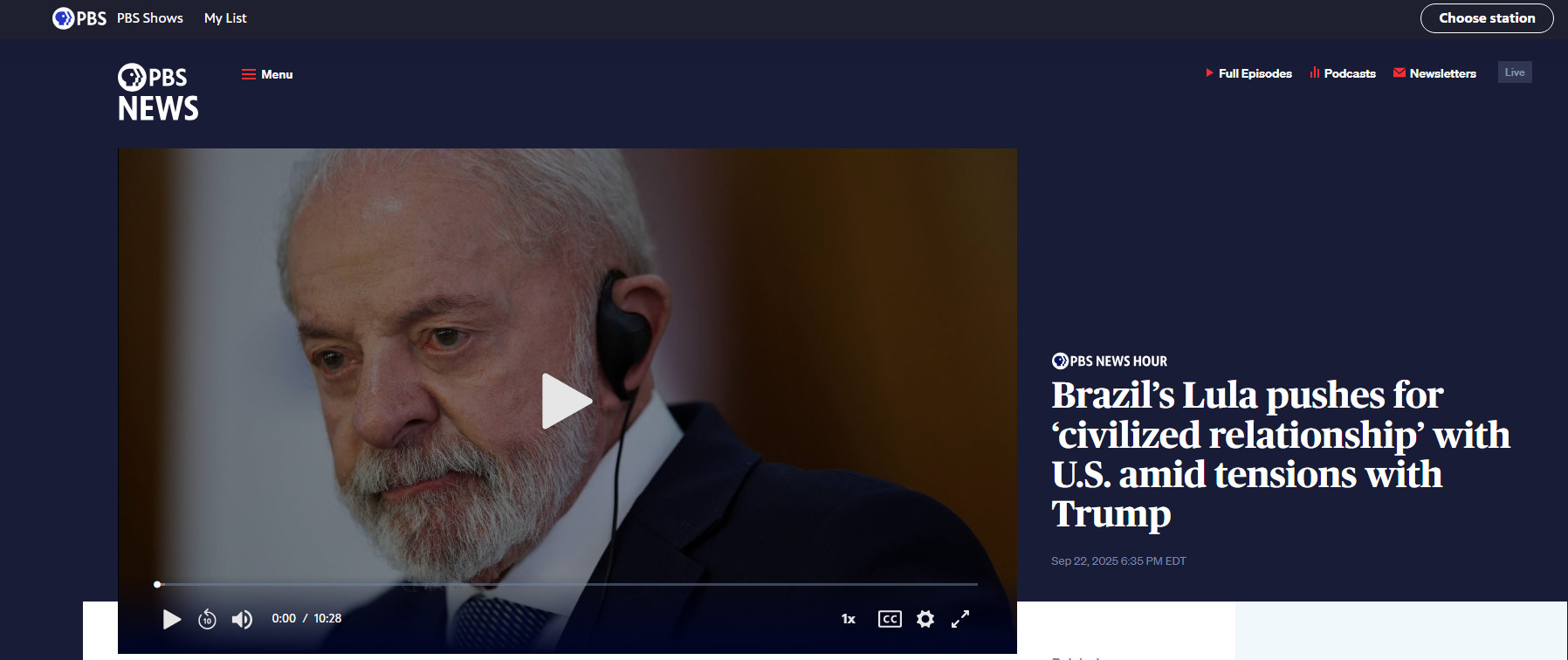 Em Nova York, Lula cobra Trump na TV dos EUA e diz: “Soberania não se ...